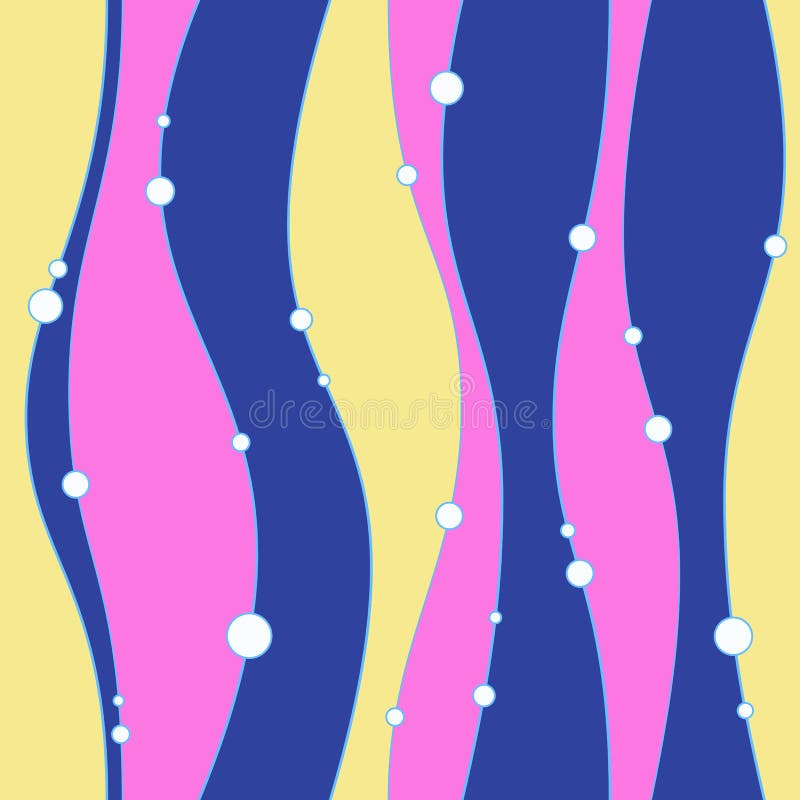 Seamless Color Pattern with Smooth Lines and Circles. Stock Vector ...