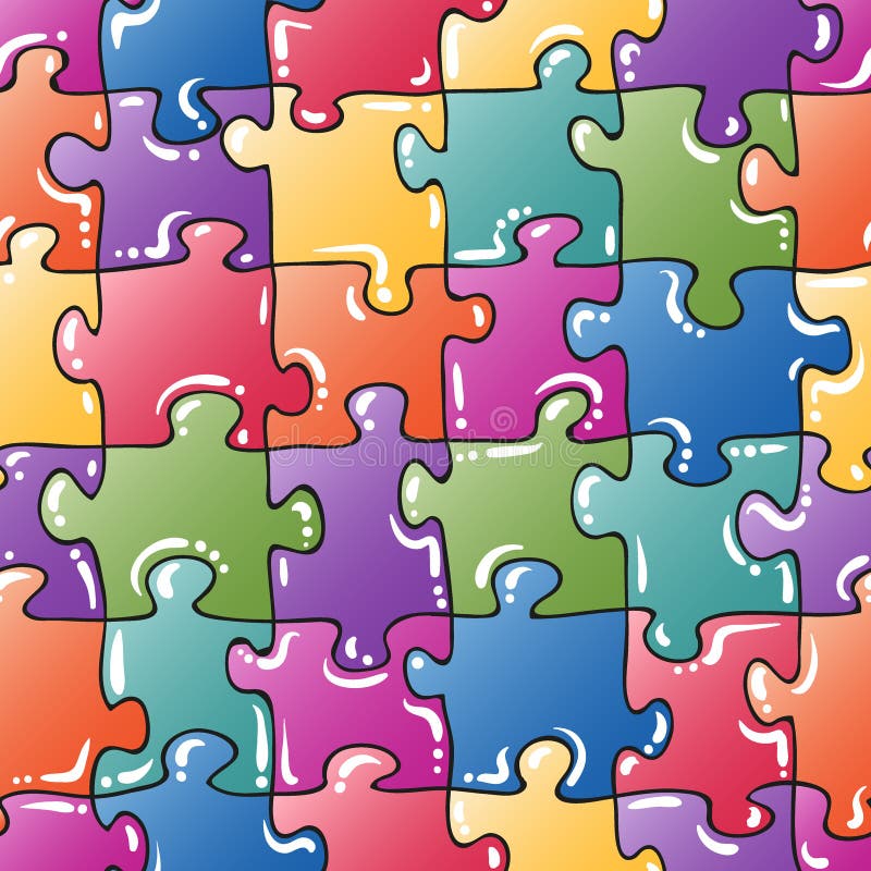 Seamless Color Puzzles Background Stock Vector - Illustration of ... Seamless Color Puzzles Background Stock Vector - Illustration of ...