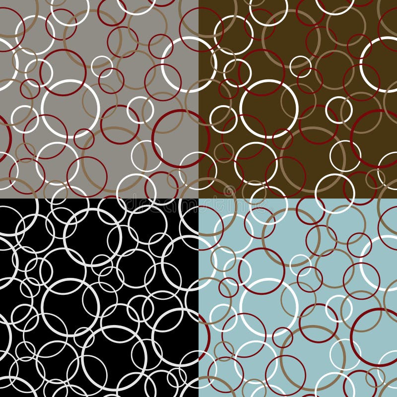 Seamless Color Ring Pattern Stock Vector - Illustration of ring ...