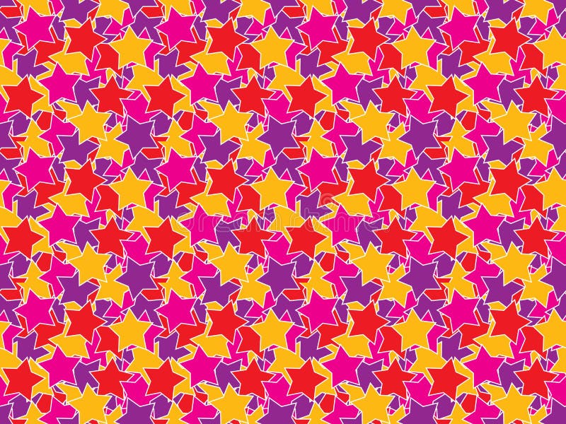 Seamless Color Stars Pattern Stock Vector - Illustration of pattern ...