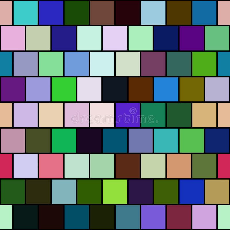 Seamless Color Tiles - Checkered Background Stock Illustration ...