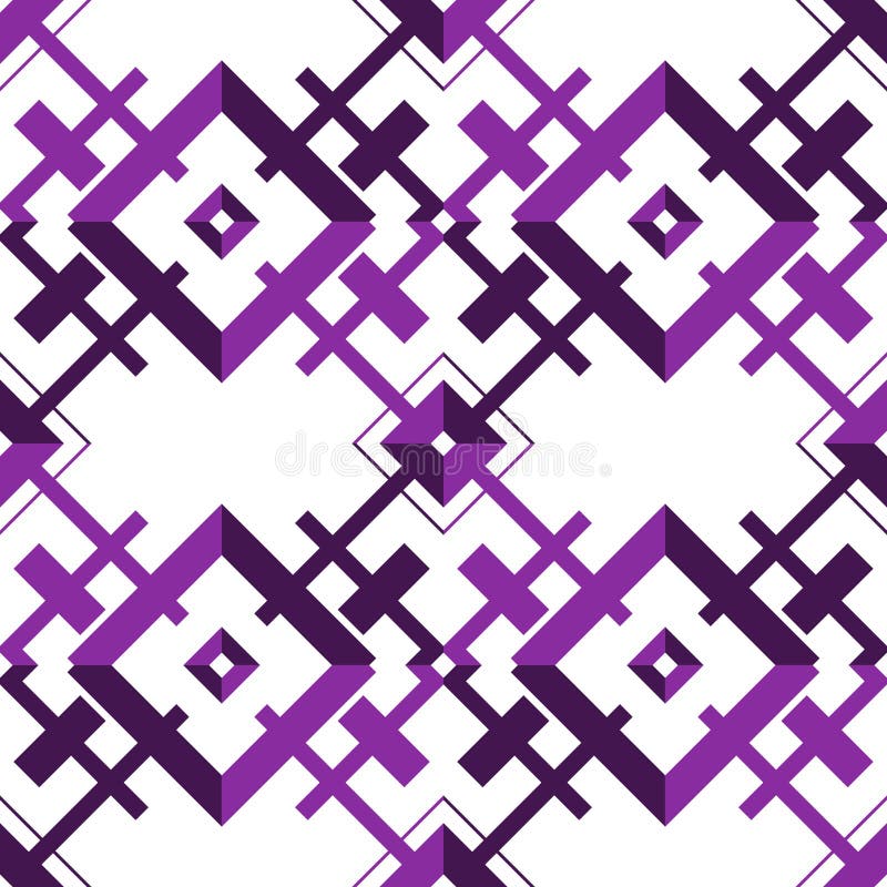 Seamless Colored Pattern.Purple and White Geometric Design Background ...