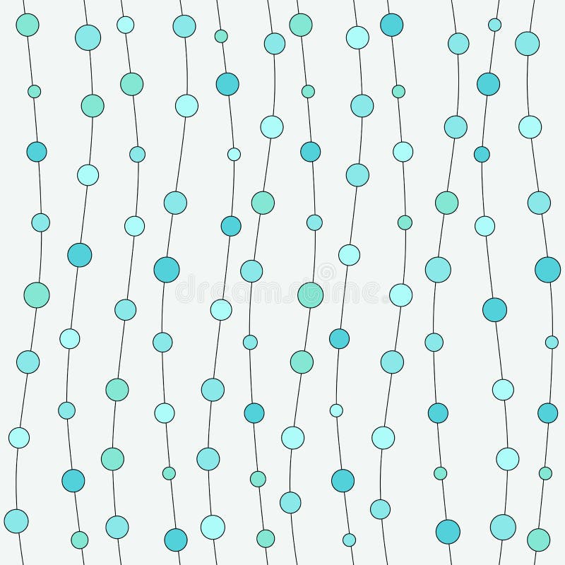 Seamless Colorful Abstract Beads Pattern. Endless Pattern with Lines ...