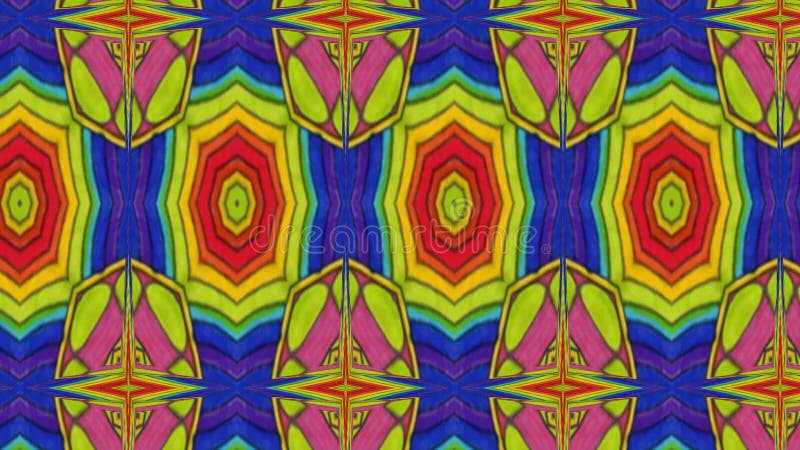 Seamless Colorful Animated Kaleidoscopic Patterns Transform into ...