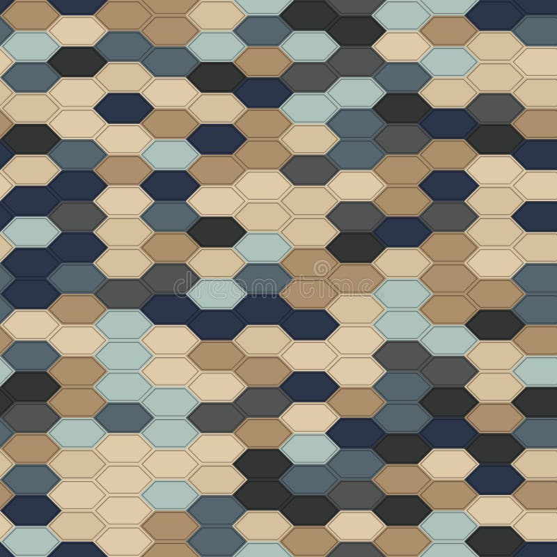 The Seamless Colorful Beehive Patterns Stock Vector - Illustration of ...