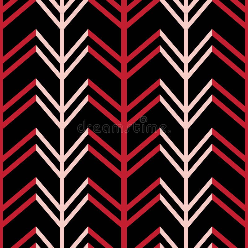 Seamless Colorful Chevron Pattern with Aztec Style Background. Stock ...