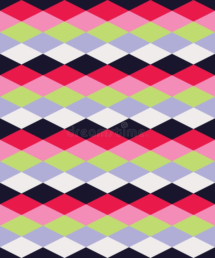 Seamless Colorful Decorative Background with Geometric Shapes Stock ...