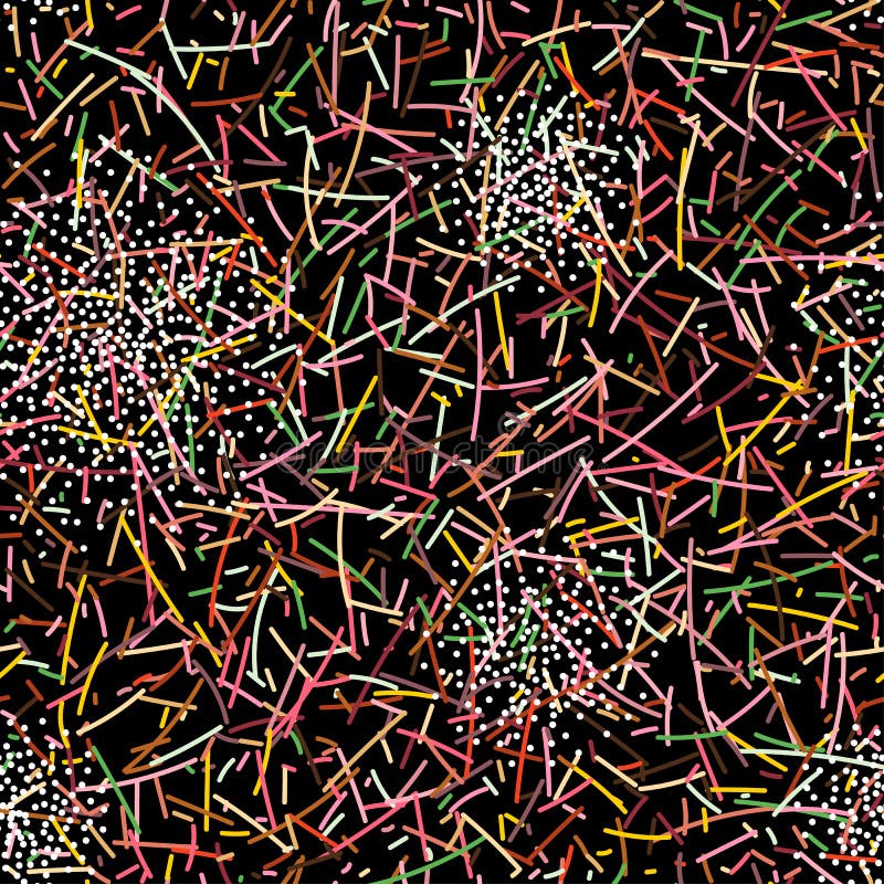 Seamless Colorful Dots and Lines Vector Pattern. Texture for Cover ...