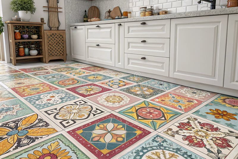 Seamless Colorful Patchwork in Indian Style Digital Wall Tile Design Stock Illustration ...