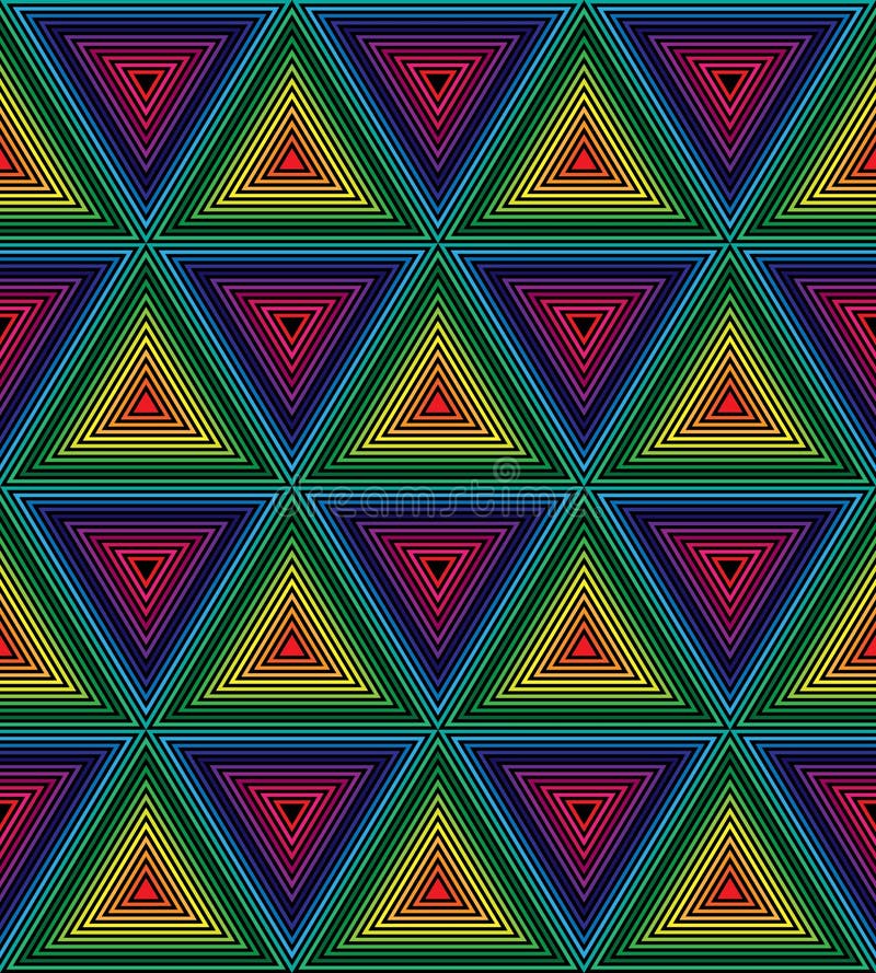 Seamless Colorful Polygonal Pattern. Geometrical Triangle Abstract ...