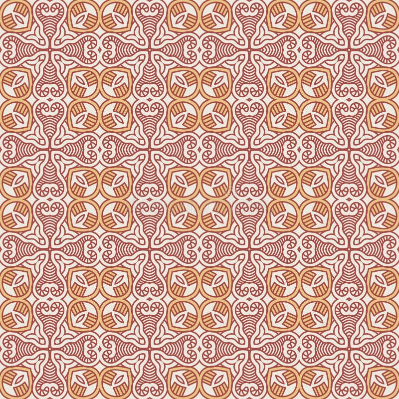 Middle Eastern Tile Pattern Stock Illustration - Illustration of ...
