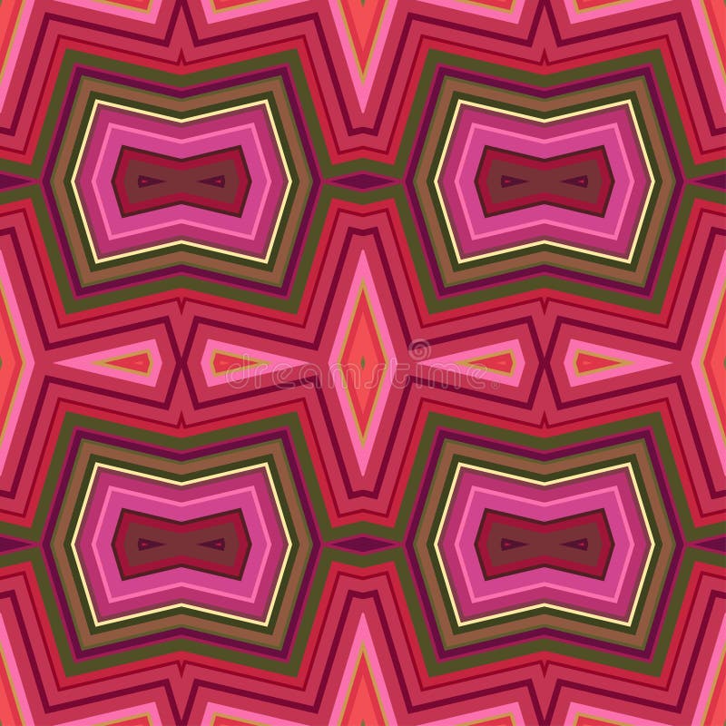 Seamless Colorful Retro Pattern Background Stock Vector - Illustration ...