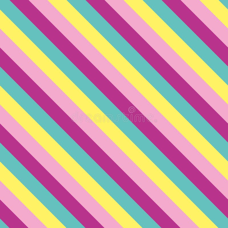 Seamless Colourful Kids Fun Striped Background Pattern Stock ...