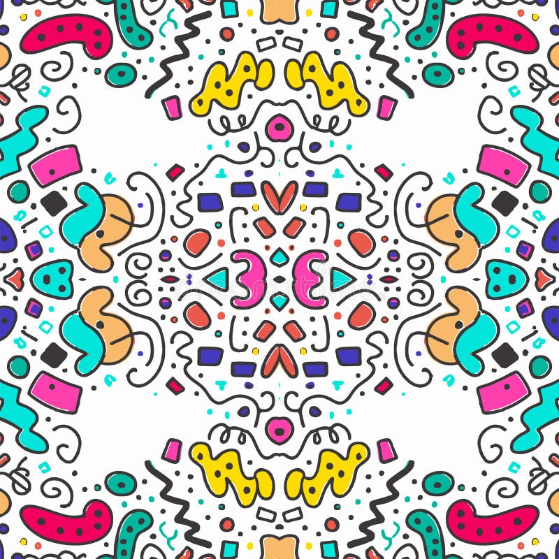 Seamless Colourful Waves Pattern Background Stock Vector - Illustration ...