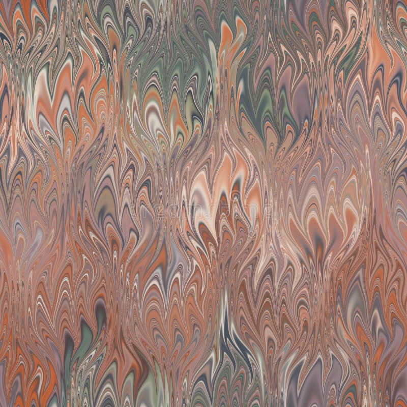 Seamless Combed Turkish Ebru Marble Conch Effect Surface Pattern Design ...