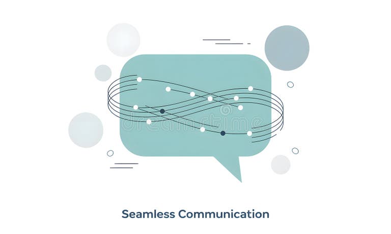 Seamless Communication Network Stock Illustration - Illustration of ...