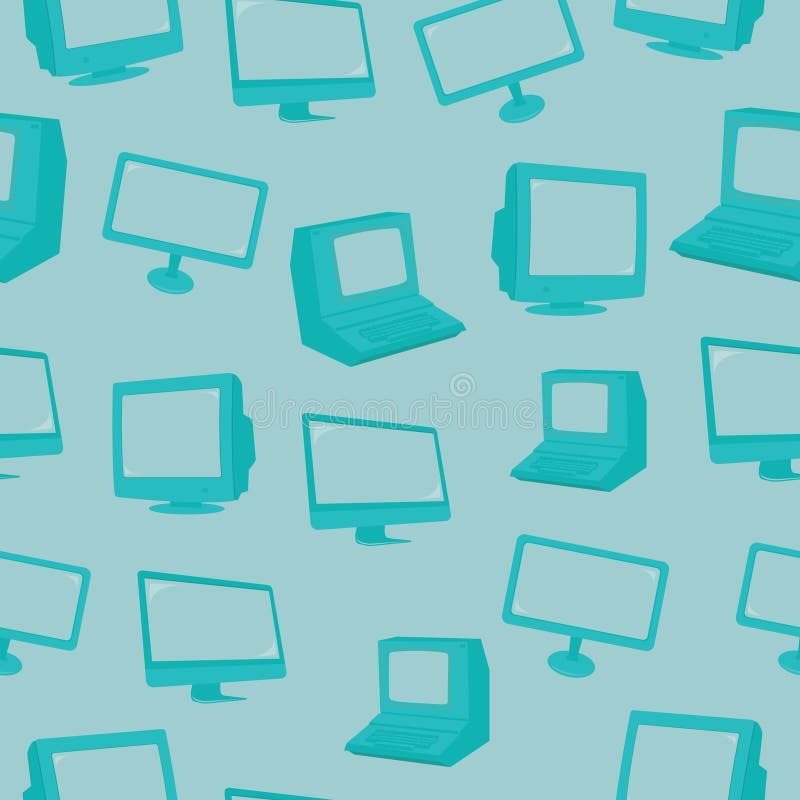 Seamless Computer Pattern Background. Vector Illustration Decorative ...
