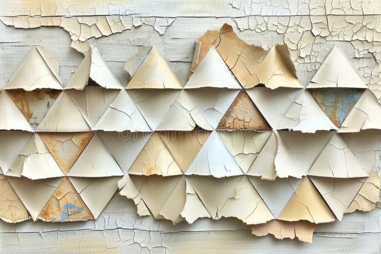 Seamless Concrete Geometric Pattern Featuring Triangular Shapes and ...