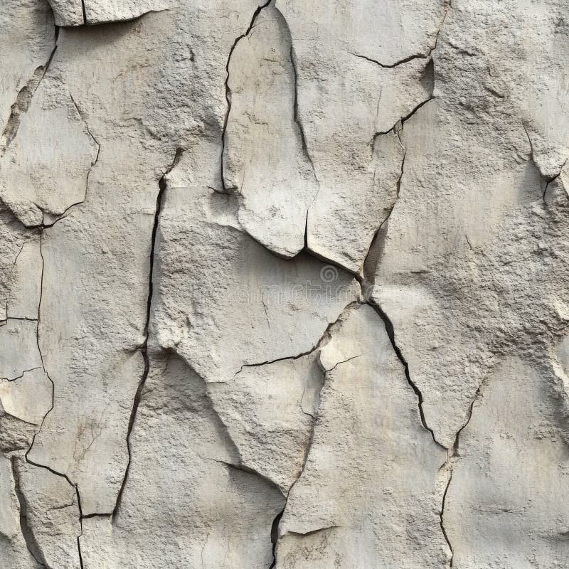 Seamless Concrete Texture with Deep Cracks and Rough Surface Stock ...