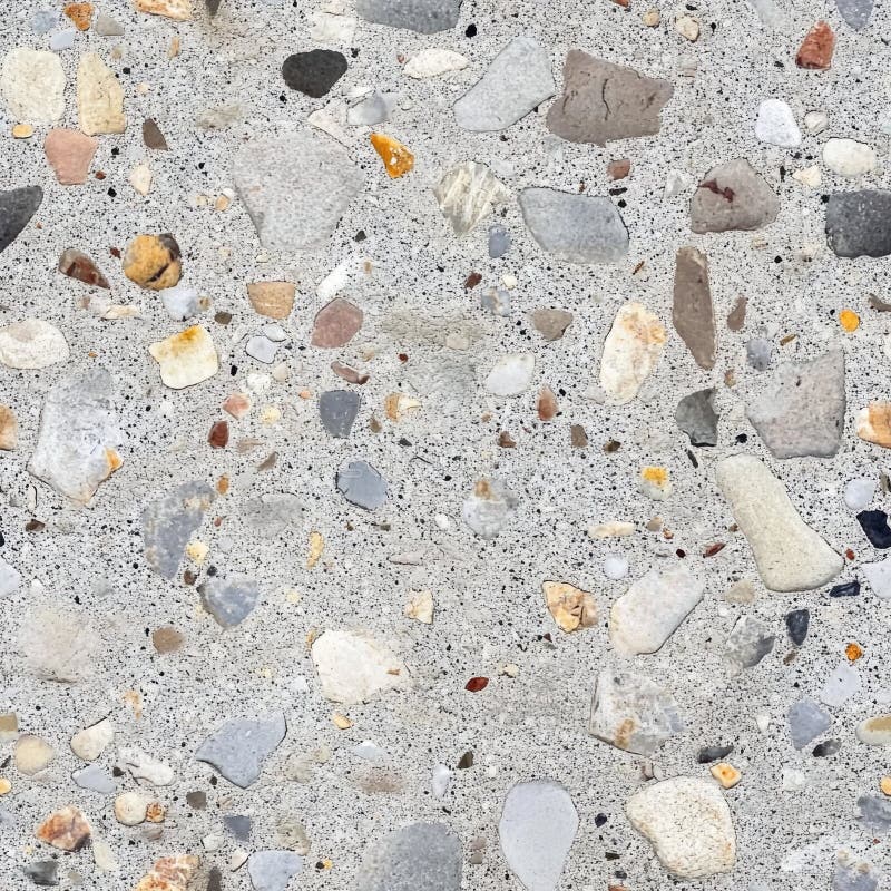 Seamless Concrete Texture with Exposed Aggregate Stock Photo - Image of ...