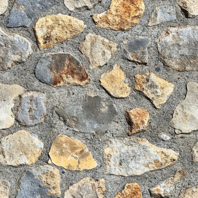 Seamless Concrete Texture with Exposed Aggregate Stock Image - Image of ...