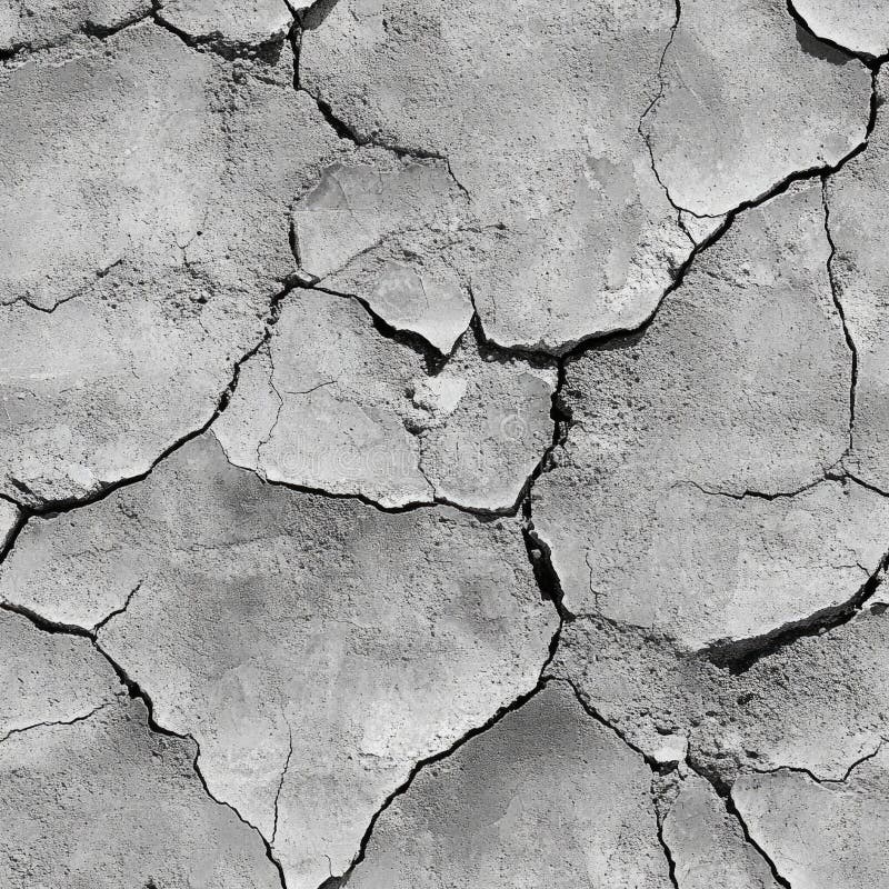Seamless Concrete Texture with Pitted and Cracked Surface Stock Image ...