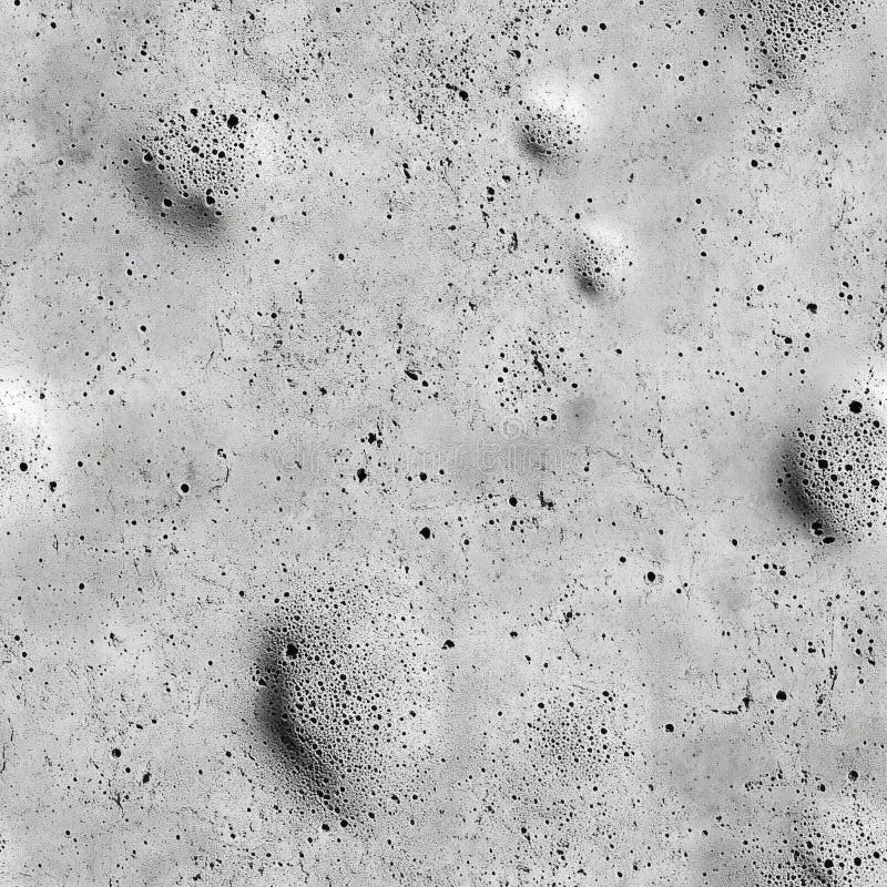 Seamless Concrete Texture with Pitted Surface Stock Image - Image of ...