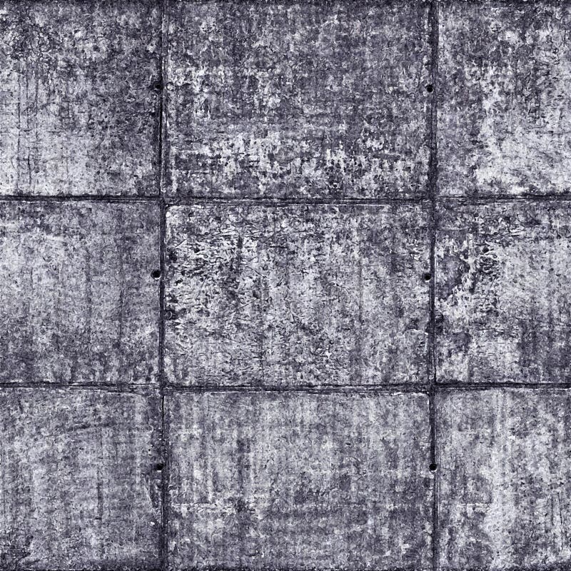 Seamless Concrete Wall Texture with Visible Joints and Rivets, Forming ...