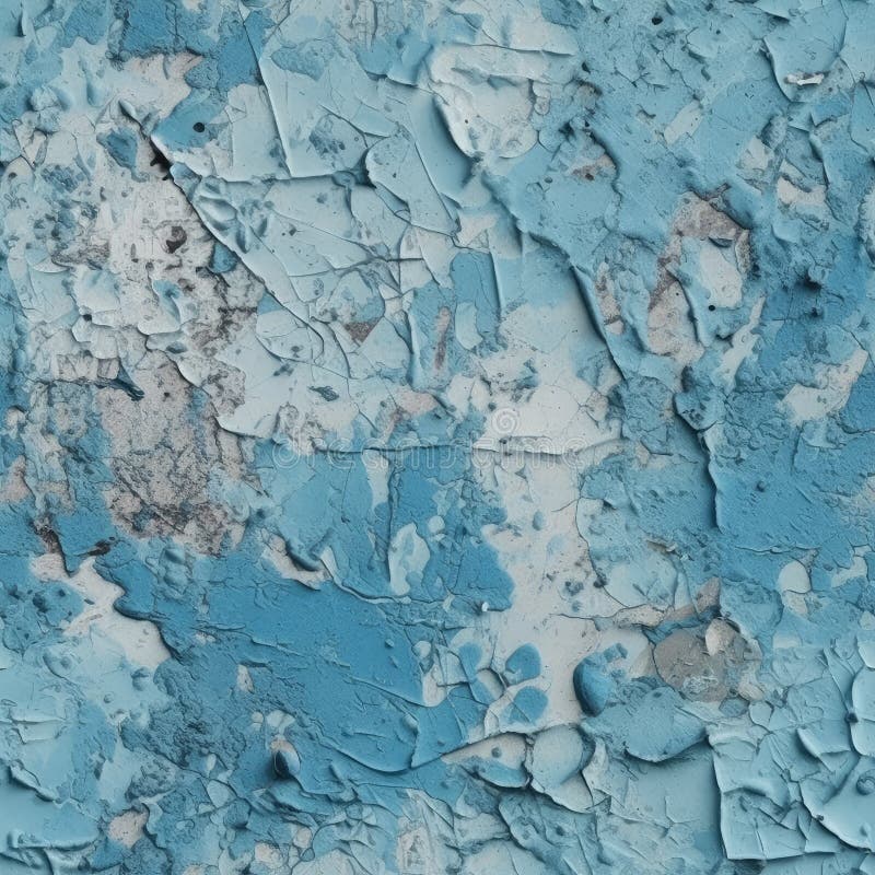 Seamless Concrete Wall with Worn Out Blue Colored Paint Stock ...