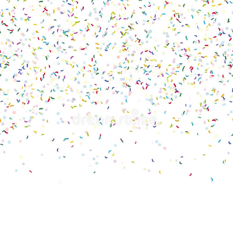 Seamless Confetti Party Background Stock Vector - Illustration of party ...