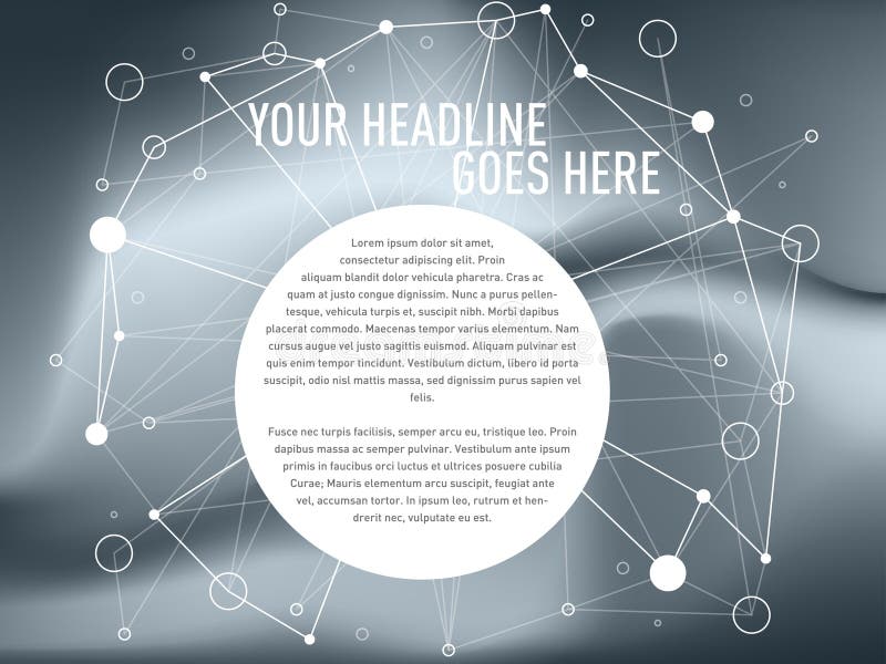 Seamless Connection Network Design Template Stock Vector - Illustration ...