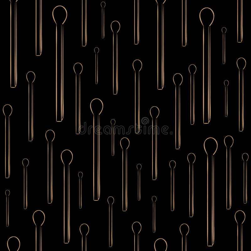 Seamless Contours of Matchsticks Stock Vector - Illustration of pattern ...