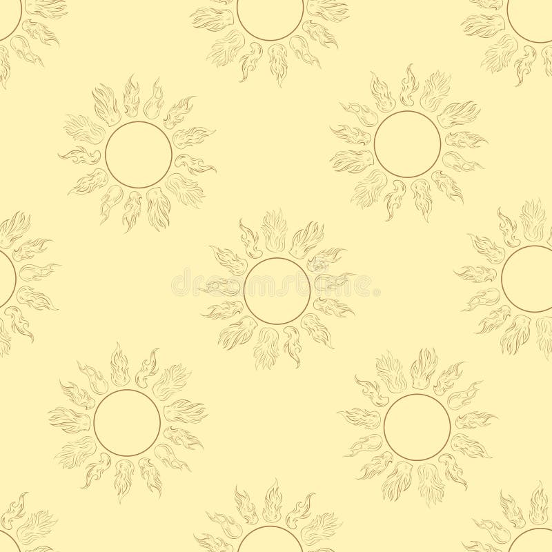 Seamless Contours Sun Brown Stock Illustrations – 2 Seamless Contours ...