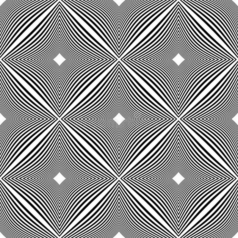 Seamless Convex Checked Pattern. Lines Texture Stock Vector ...