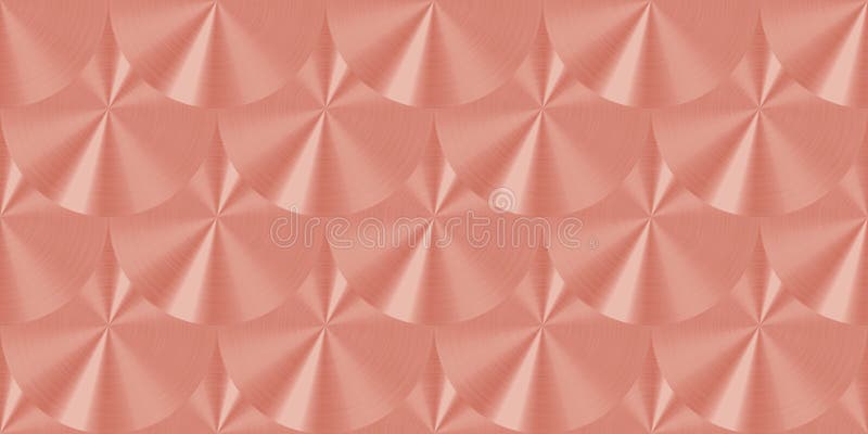 Seamless Copper Background. Circle Polished Texture Stock Photo - Image ...