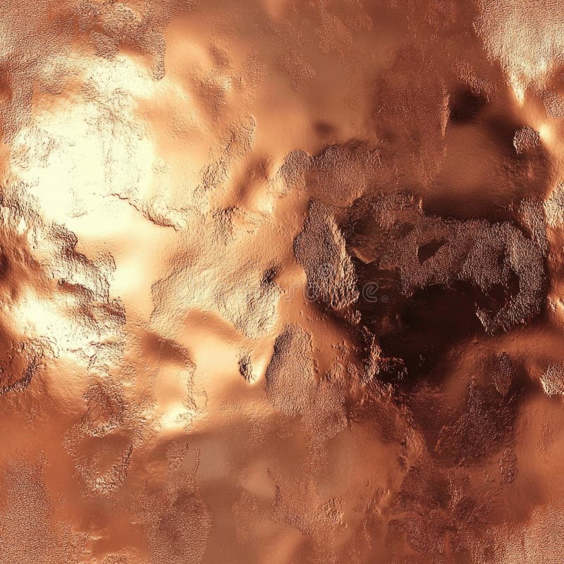 Seamless Copper Texture with Light Surface Wear Stock Photo - Image of ...