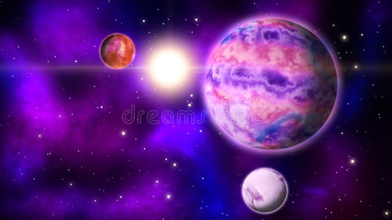 Alien sci-fi planet. Loop. stock footage. Video of light - 113571688