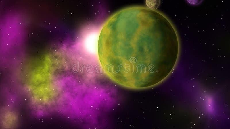 Alien sci-fi planet. Loop. stock footage. Video of light - 113571688