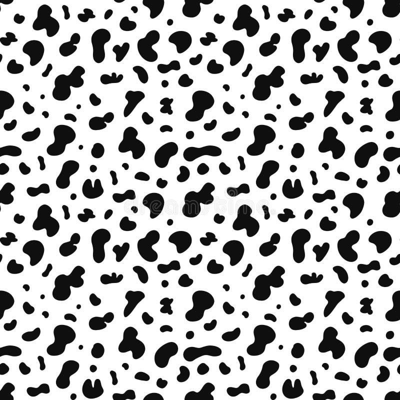 Seamless Cow Hide Pattern. Vector Repeat Texture Stock Vector ...