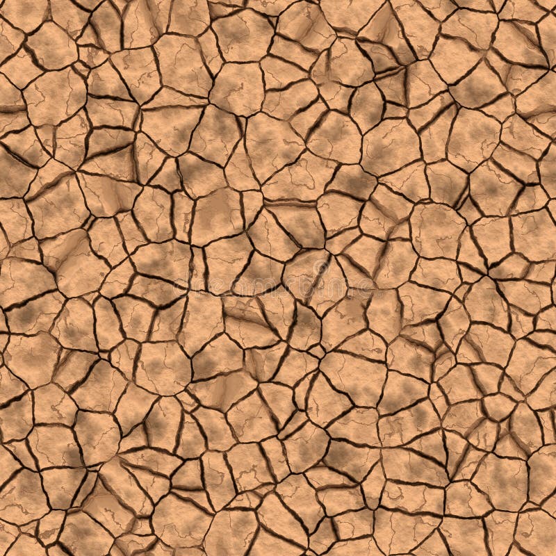 Cracked Soil Seamless Texture Stock Illustrations – 207 Cracked Soil ...