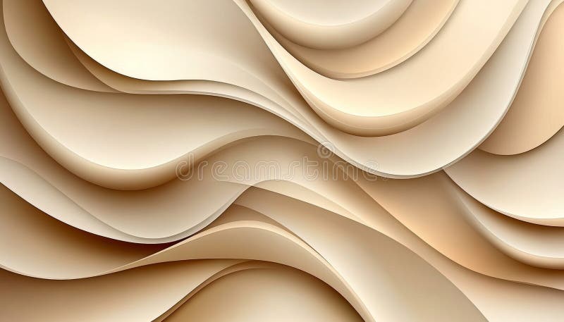 Seamless Creamy, 3D Low Profile, Delicate Light Textures. Wavy Pattern ...
