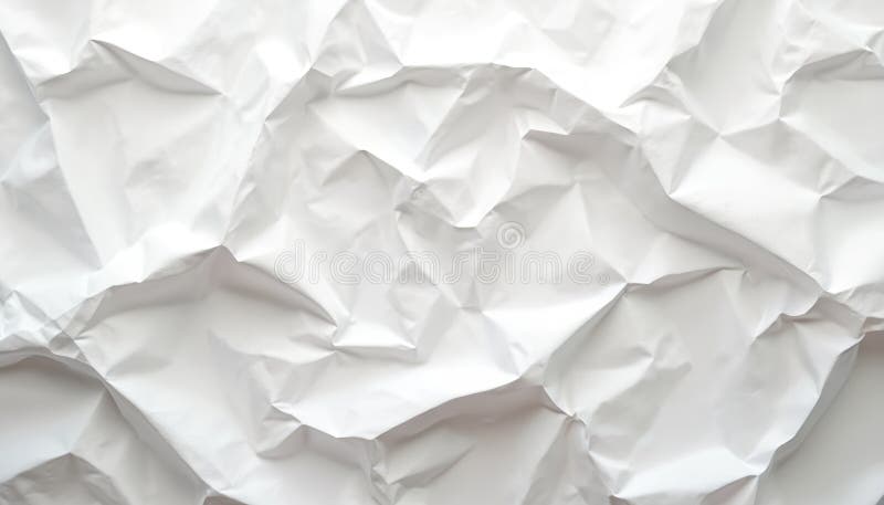 Seamless Creased Paper Texture. Crunched Wrinkled Surface with Light ...