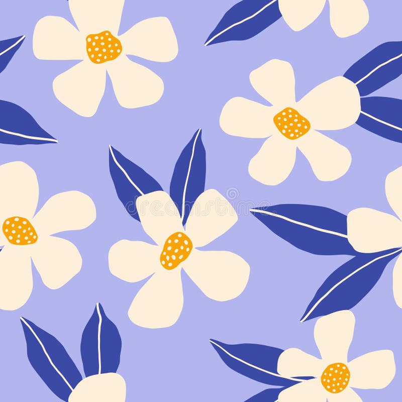 Seamless Fancy Colored Floral Pattern Stock Illustrations – 1,976 ...