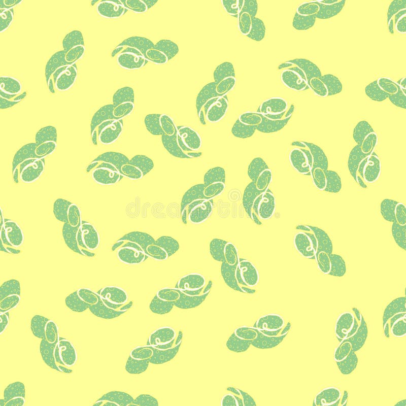 Seamless Creative Pattern in Light Yellow-green Colors. Stock Vector ...