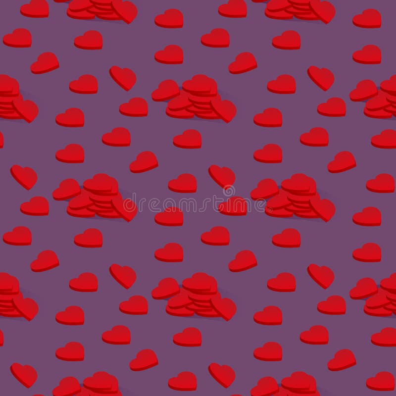 Coloured Hearts Pattern Purple Stock Illustrations – 83 Coloured Hearts ...