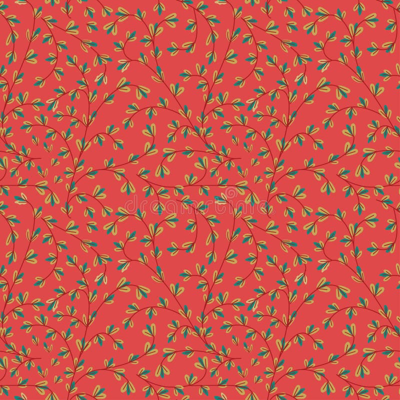Seamless Crispy Flower Pattern Colored Perfect for Allover Print Design ...