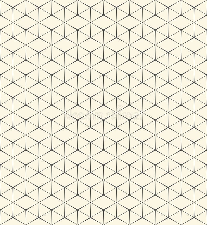 Seamless Hexagon Cube Background Texture Stock Illustration