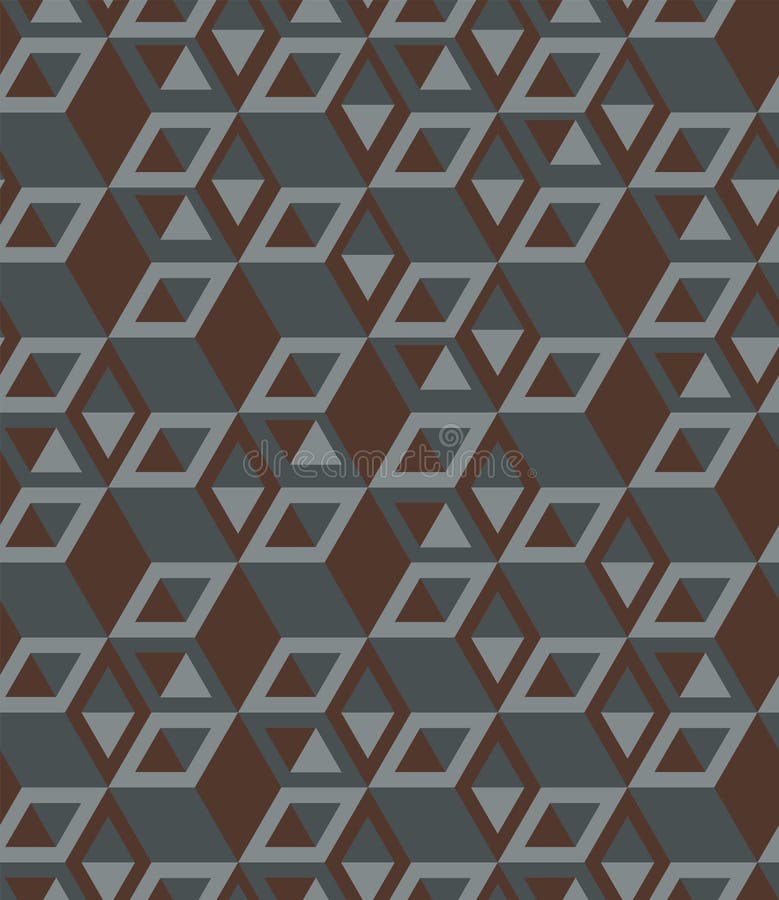 Seamless Cubes Pattern. 3d Dark Vector Geometric Wallpaper, Cube ...