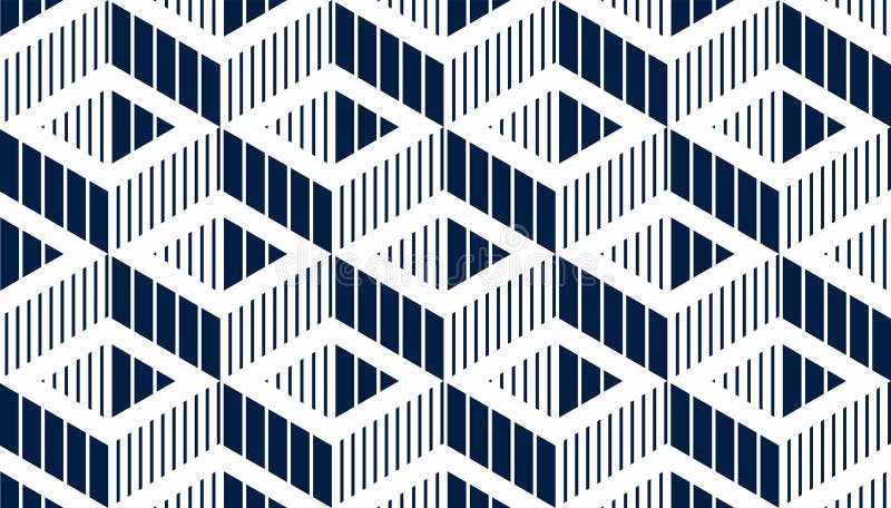 Seamless Cubes Vector Background, Lined Boxes Repeating Tile Pattern ...