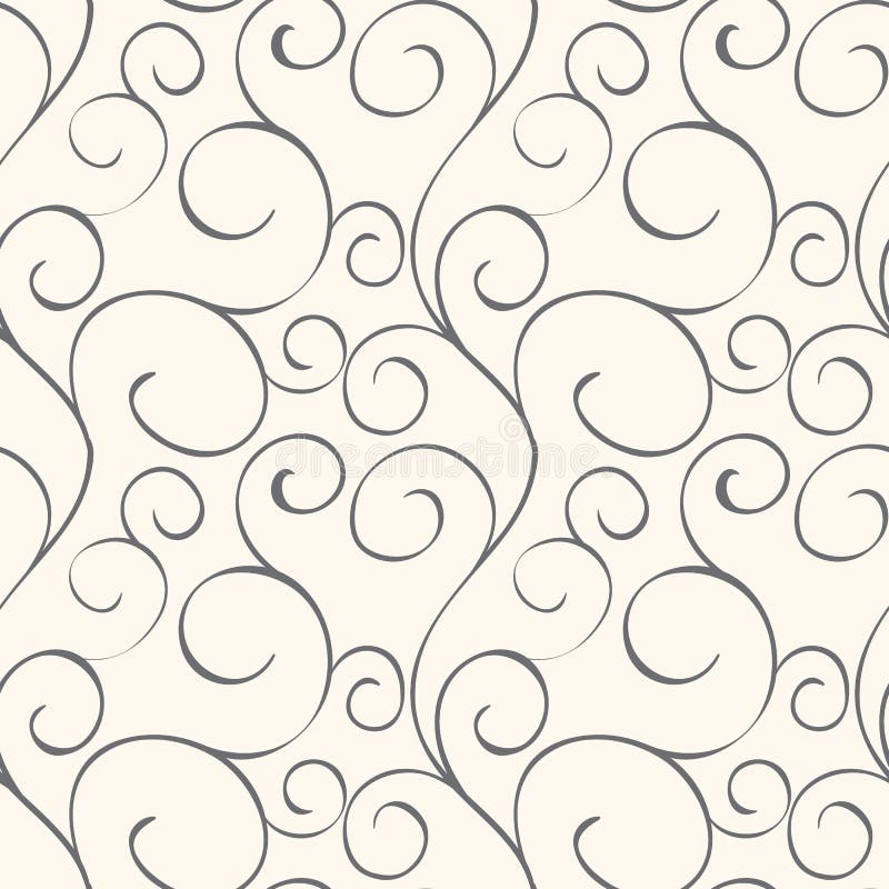 Seamless curl pattern stock vector. Illustration of paper - 76862378